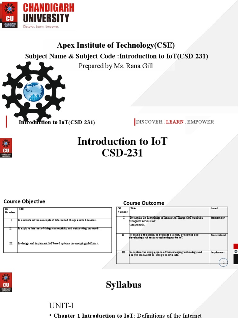 Apex Institute of Technology (Cse) : Subject Name & Subject Code ...