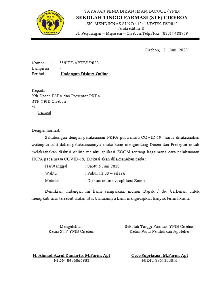 Undangan Diskusi | PDF | Sains & Matematika