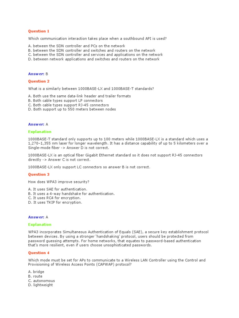 Networking Protocols and Security Quiz | PDF | Computer Network ...