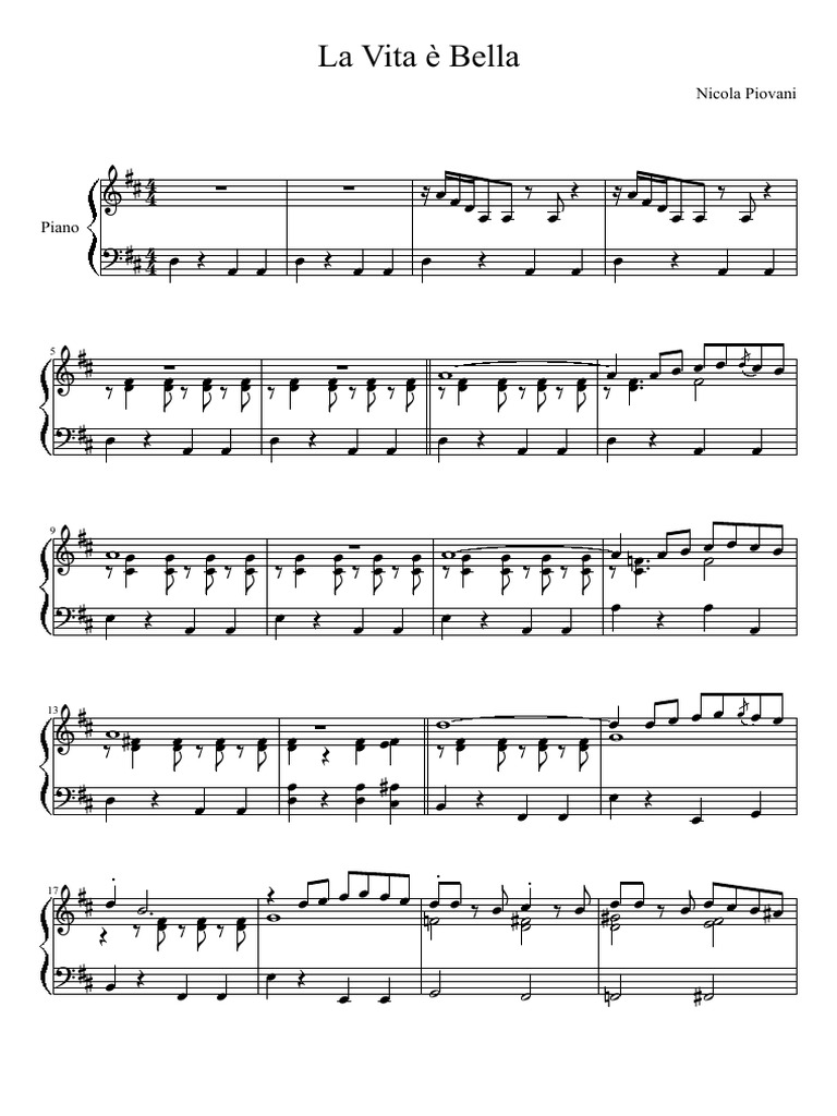 La Vita e Bella | PDF