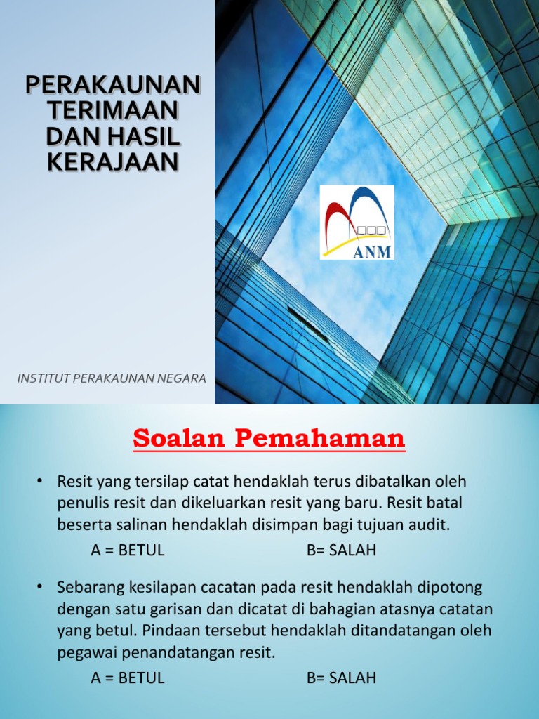 Tatacara Terimaan Dan Hasil Manual | PDF | Pengelolaan Keuangan & Uang ...