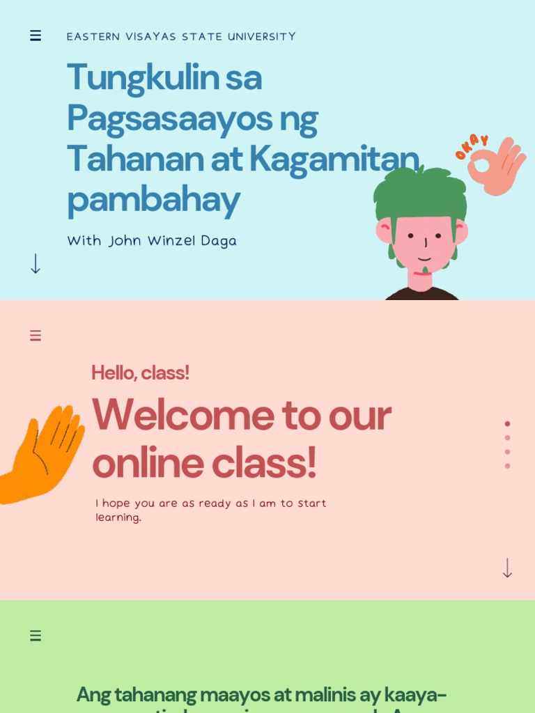 Tungkulin Sa Pagsasaayos NG Tahanan | PDF Tungkulin Sa Pagsasaayos NG Tahanan | PDF