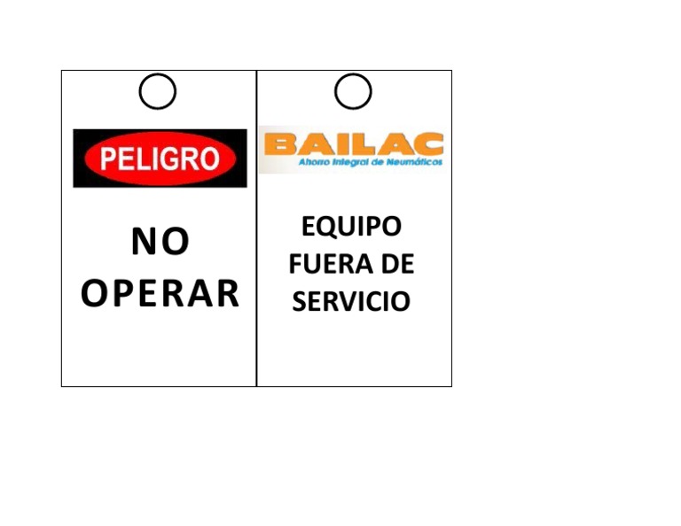 No Operar Equipo Fuera de Servicio | PDF