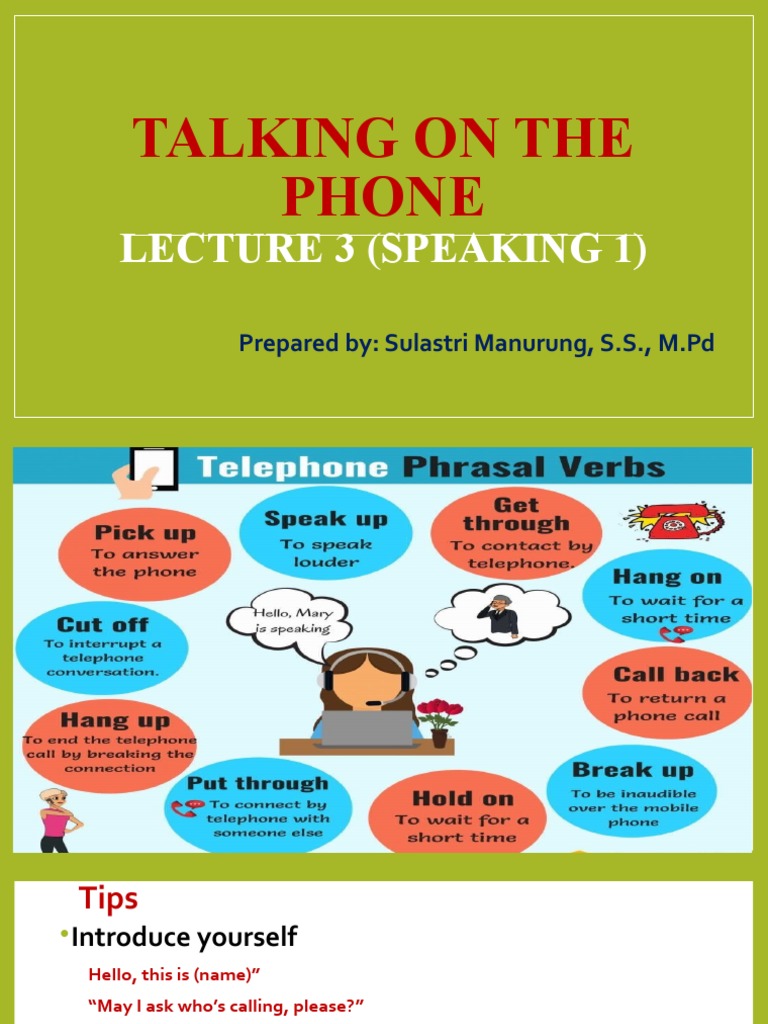 Talking On The Phone | PDF