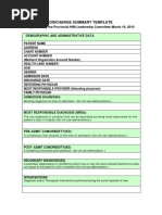 Patient Face Sheet Template | PDF | Physical Therapy | Surgery