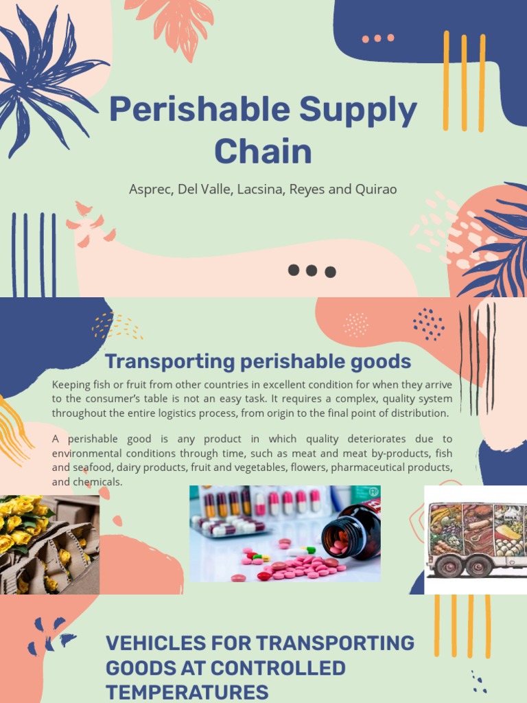 Perishable Supply Chain | PDF | Foods | Refrigeration