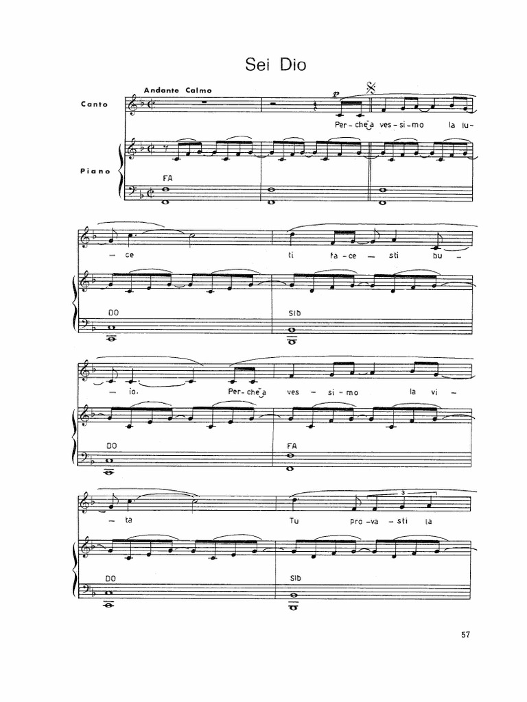 10 Sei Dio - Dove Tu Sei... (GEN Rosso) | PDF