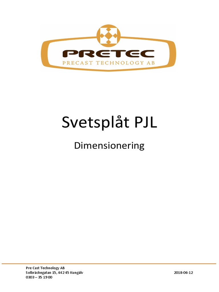 PRETEC Svetsplat | PDF