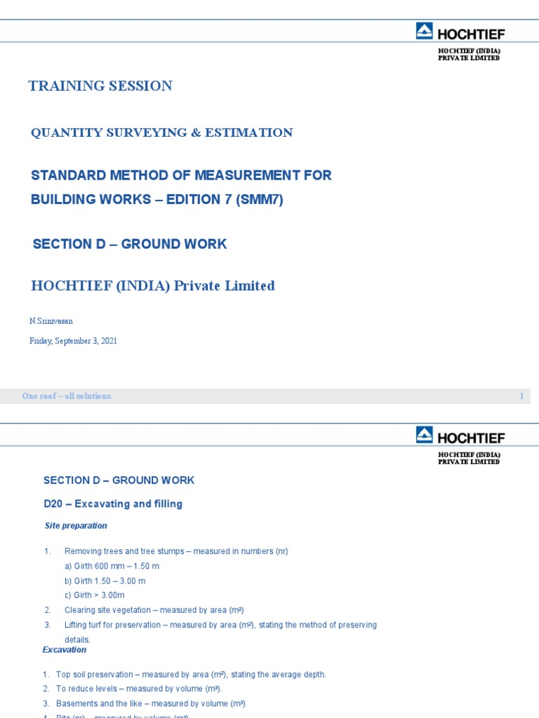 SMM7 - Section D Ground Work | PDF | Deep Foundation | Road Surface