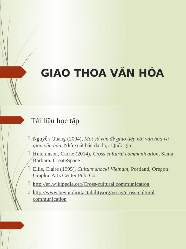 123doc Slide Bai Giang Giao Thoa Van Hoa | PDF