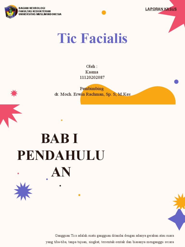 Laporan Kasus Tic Facialis | PDF