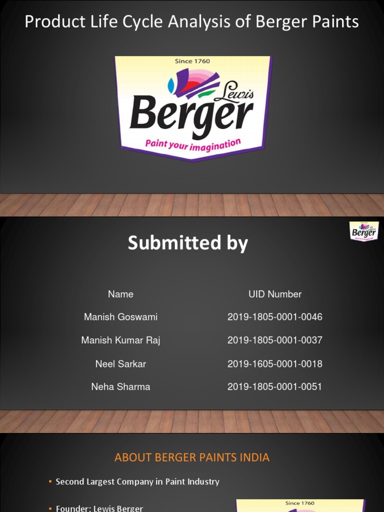 Product Life Cycle of Berger Paints | PDF