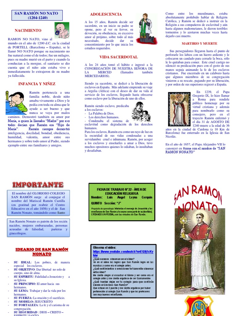 FICHA N°22 - San Ramón | PDF | Esclavitud | Amor