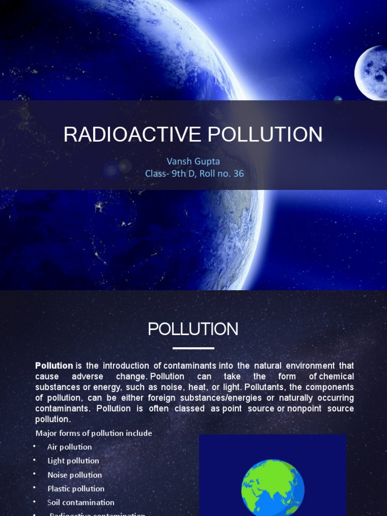 Effects and Solutions of Radioactive Pollution | PDF | Radioactive ...