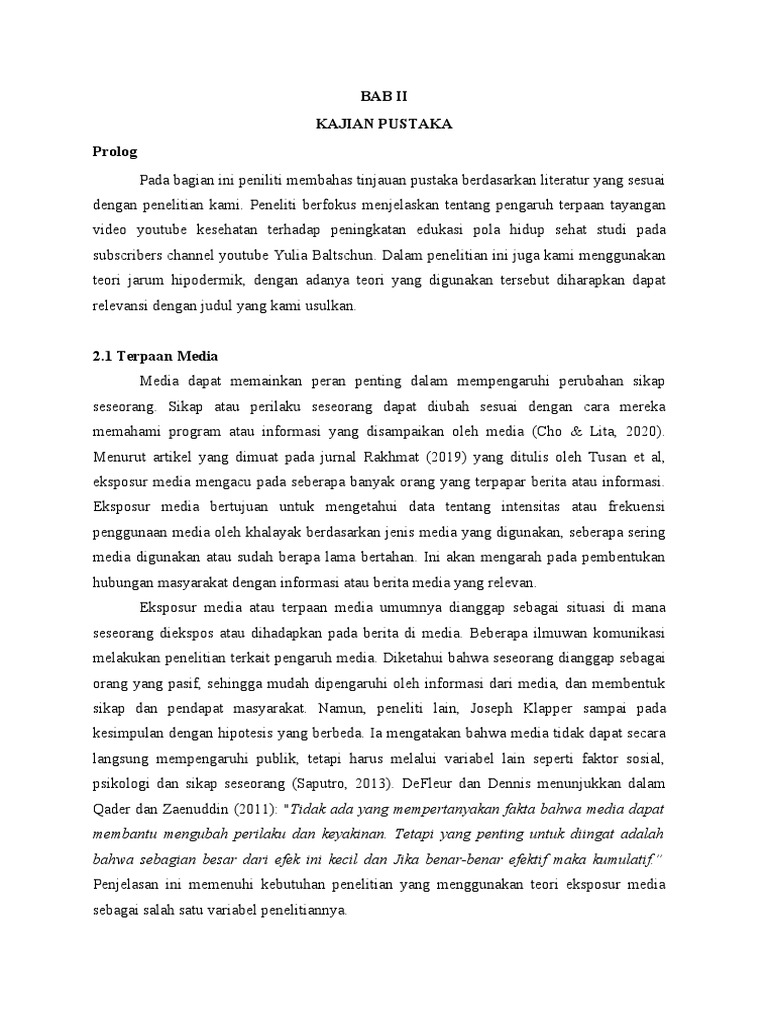 Bab Ii Skripsi | PDF