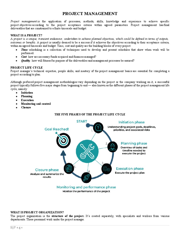 Module 3 (Project Management) | PDF | Project Management | Business