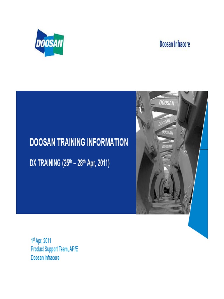 Doosan Training Information - TMC | PDF | Troubleshooting | Engines