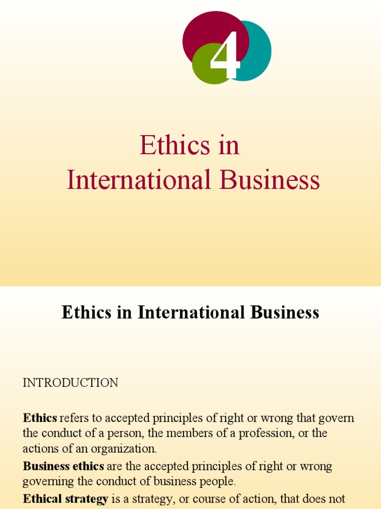Navigating Ethical Dilemmas in International Business: A Summary of Key ...