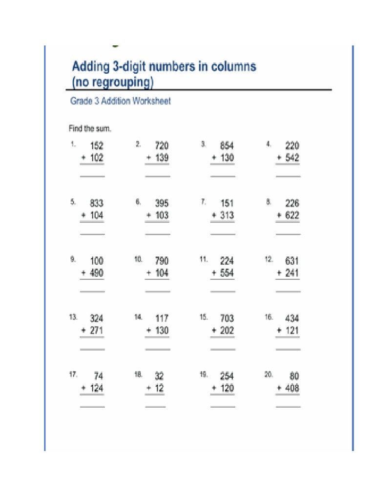 Mathematics Year 3 | PDF