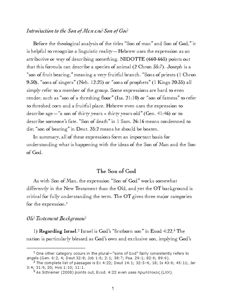 Jesus, Son of God | PDF | God The Father | Jesus