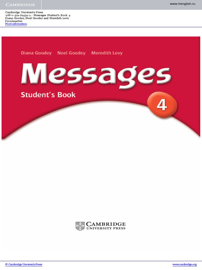 Messages 4 Students Book | PDF | Linguistics | Grammar