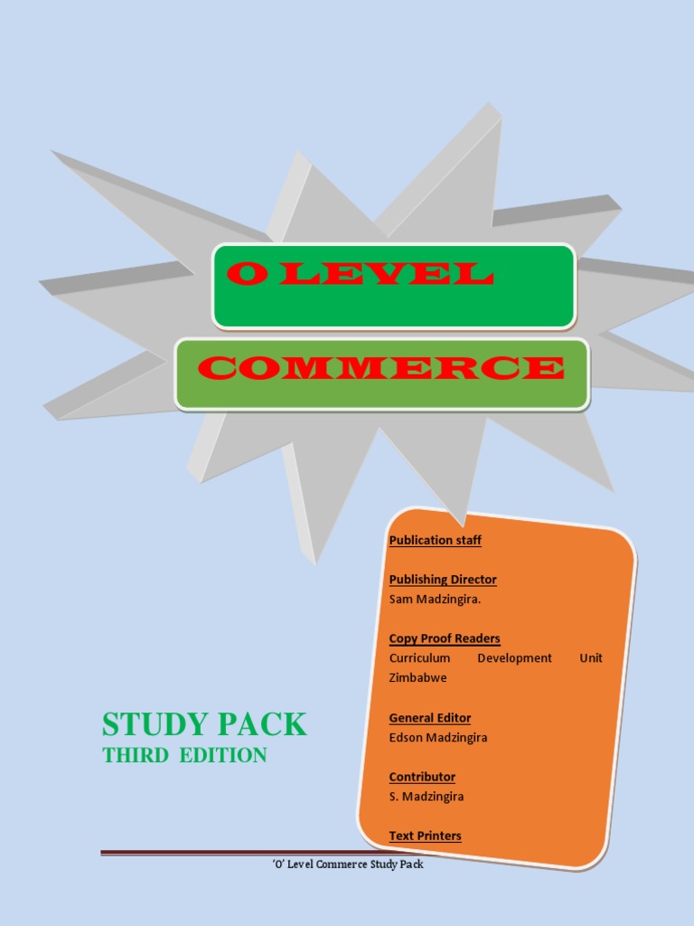 Commerce - Study - Pack o Level | PDF | Retail | Franchising