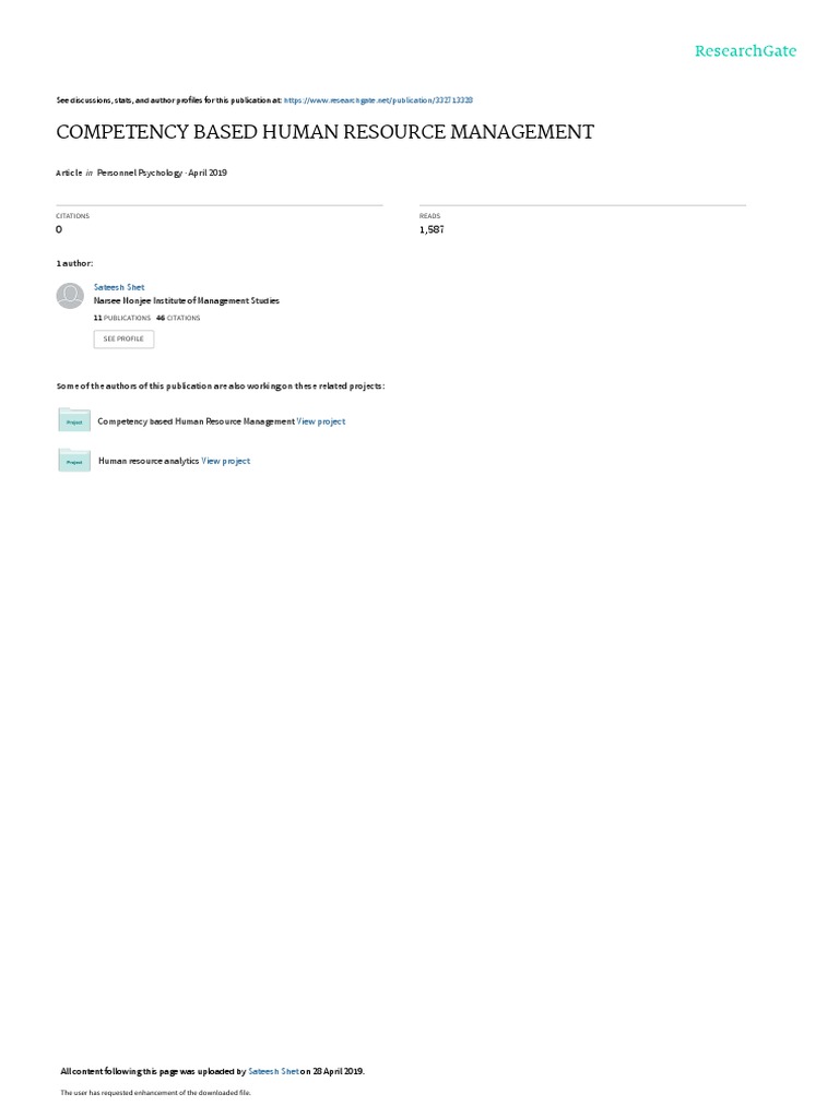 CBHRM PP BR | PDF | Competence (Human Resources) | Human Resource ...