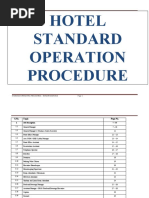 Hotel Operating Manuals & Standard Operating Procedures "Sop.S | PDF ...
