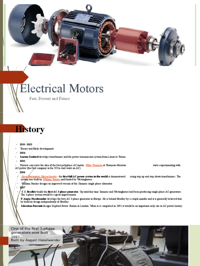 Electrical Motors: Past, Present and Future | Download Free PDF ...