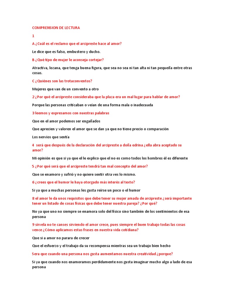Lectura de Comprension | PDF | Relaciones personales, crianza y ...