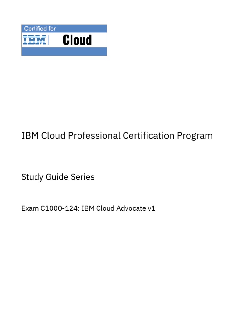 IBM Cloud Professional Certification Program: Study Guide Series | PDF ...