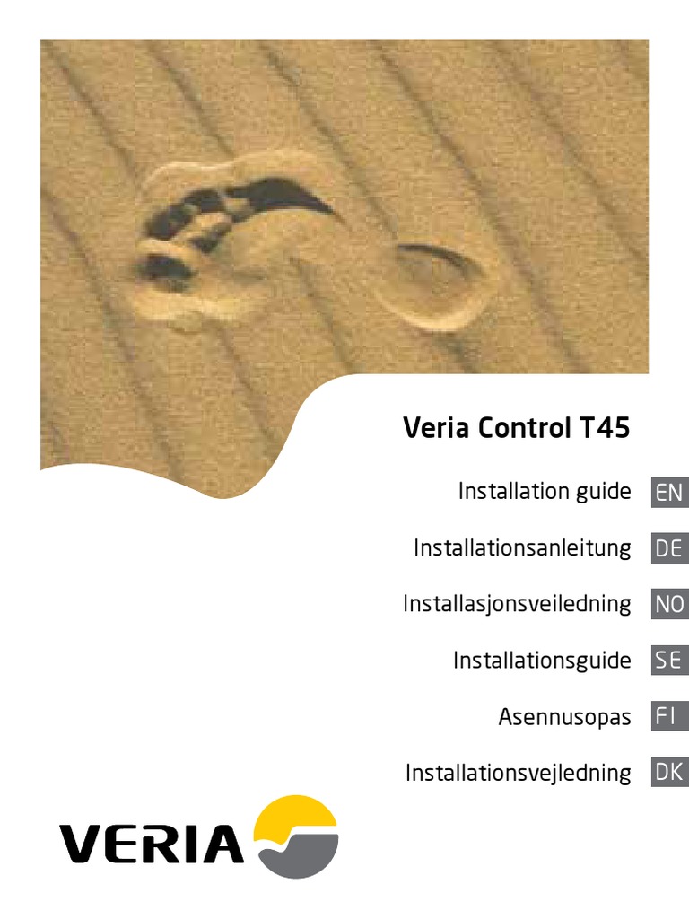 Installation Guide - Veria Control t45 | PDF | Thermostat | Electrical Connector