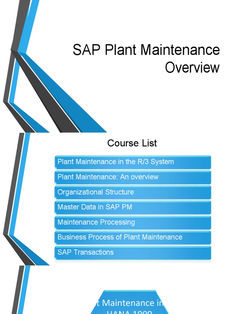 An In-Depth Guide to SAP Plant Maintenance Processes, Modules and ...
