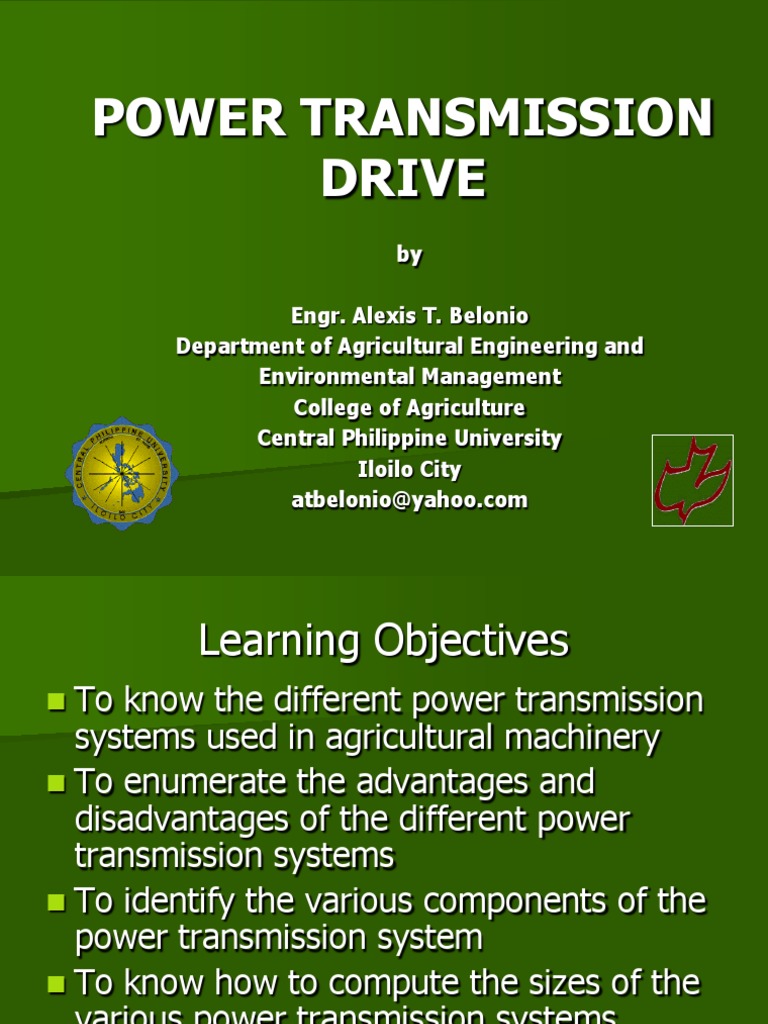 Chapter 04 - Power Transmission Drive | PDF | Gear | Belt (Mechanical)