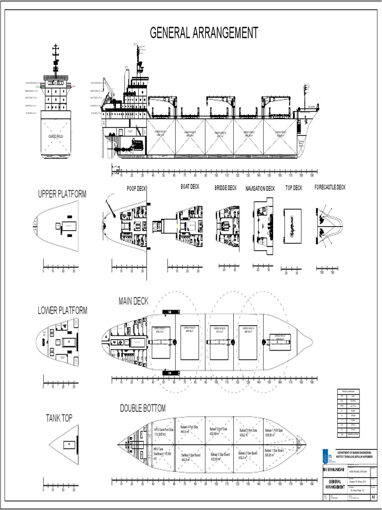 General Arrangement of Navigation Deck | PDF | Shipping | Water Transport