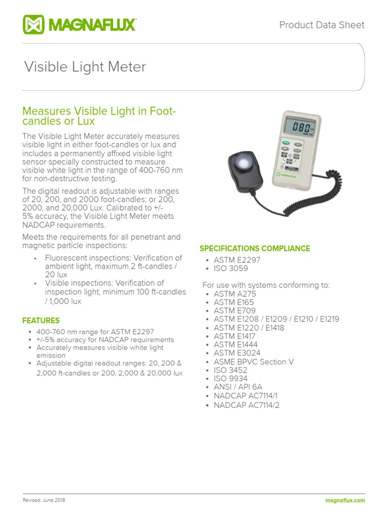 004 Ficha Tecnica Light-Meter | PDF | Light | Electromagnetism