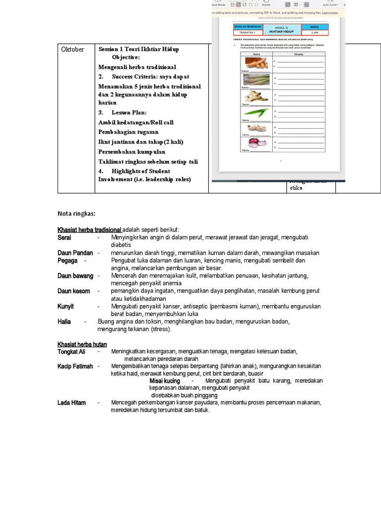 Modul Ikhtiar Hidup Krs 2020 | PDF