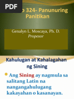 Panitikan, Sining, at Panunuring Pampanitikan | PDF