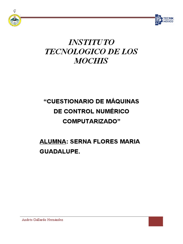 Códigos CNC: Preguntas y Respuestas | PDF | Control numerico | Hardware ...