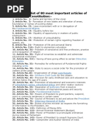 Constitution of India - List of All Articles (1-395) and Parts (1-22) - Clear IAS | PDF ...