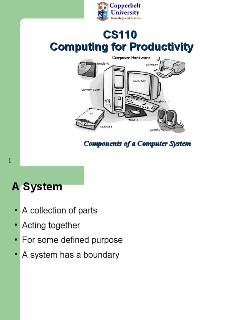 Component of A Computer System | PDF | Computer Data Storage | Booting