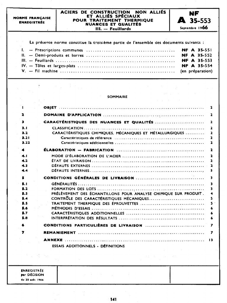 NF A 35-553 - 1966 | PDF