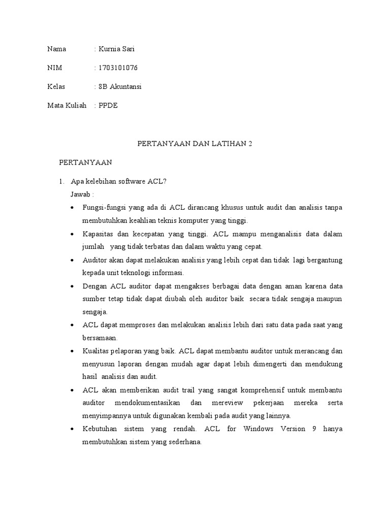 Kurnia Sari - Latihan 2 Acl | PDF