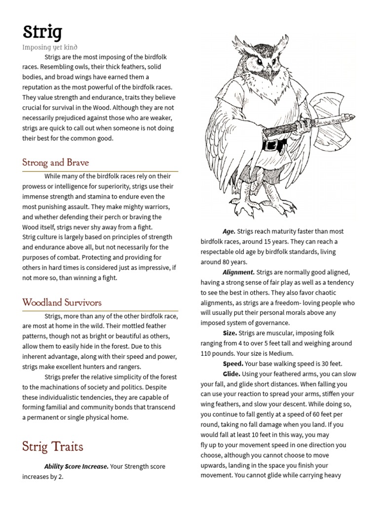 The Strength and Endurance of the Strig: Exploring the Powerful yet ...