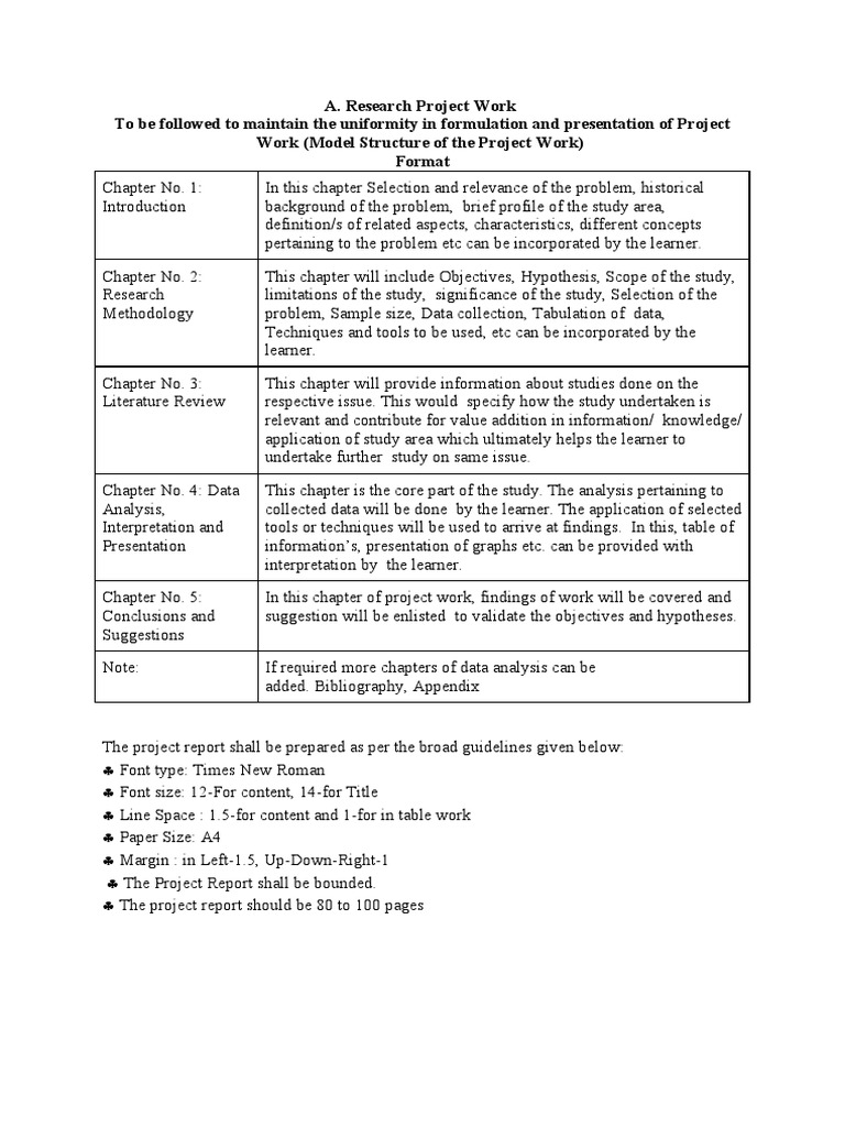 MCOM Part 2 Research Project Format and Guidelines | PDF | Cognition | Science