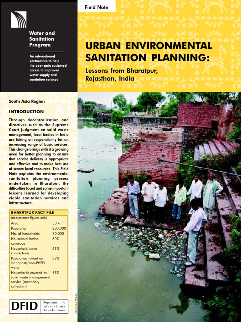 Urban Sanitation Planning & Development & Lessons Learned (Guiding ...
