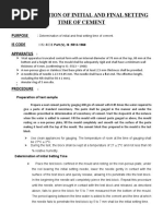 Density For Soil by Sand Displacement Method: Scope Is Code Apparatus ...