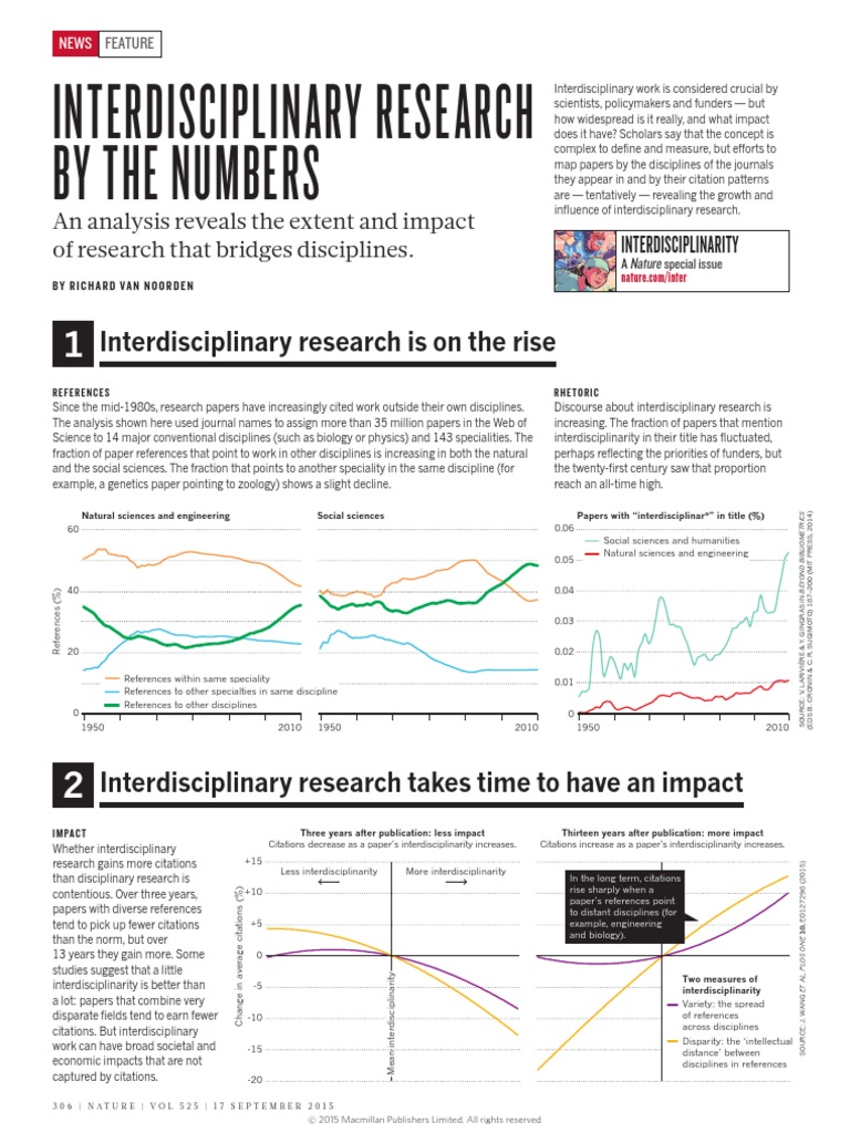 Interdisciplinary Research by The Numbers | PDF | Interdisciplinarity ...