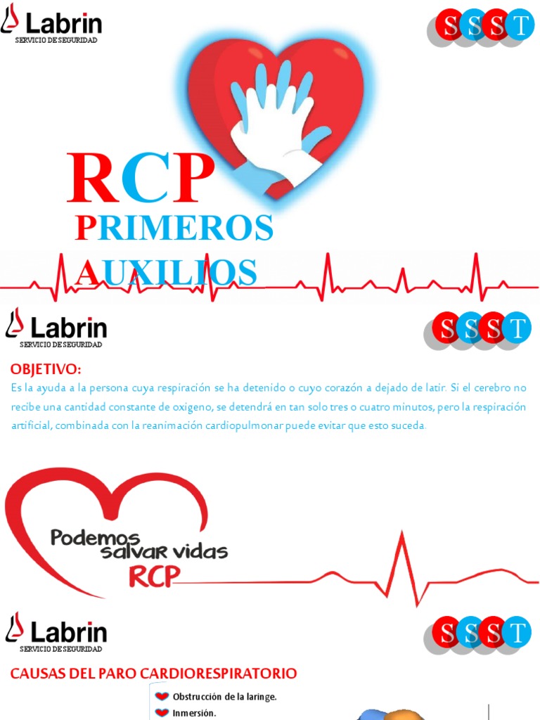 Guía RCP: Pasos y Técnicas Esenciales | PDF | Reanimación cardiopulmonar | Paro cardíaco