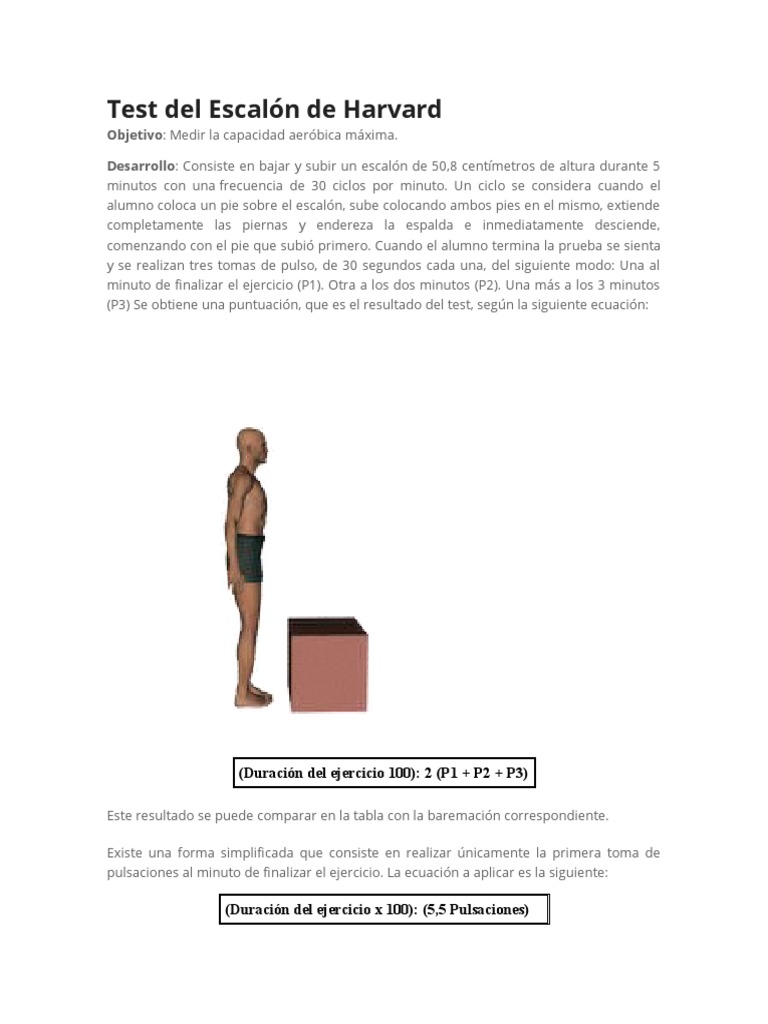 Test de Harvard | PDF